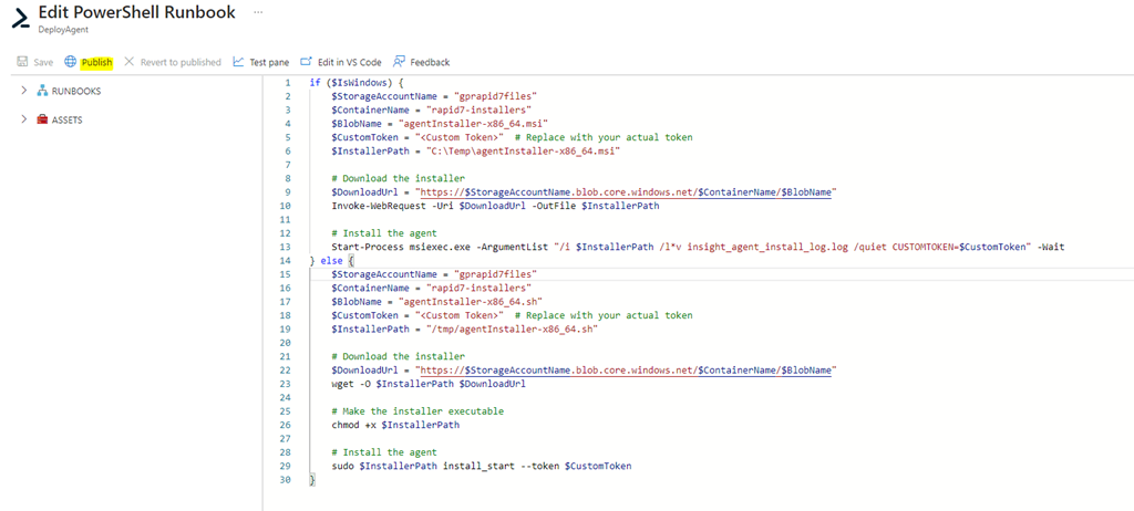 Deploying Rapid7 Agent Using Azure Automation for Azure Servers Managed via Azure Arc – Get ...